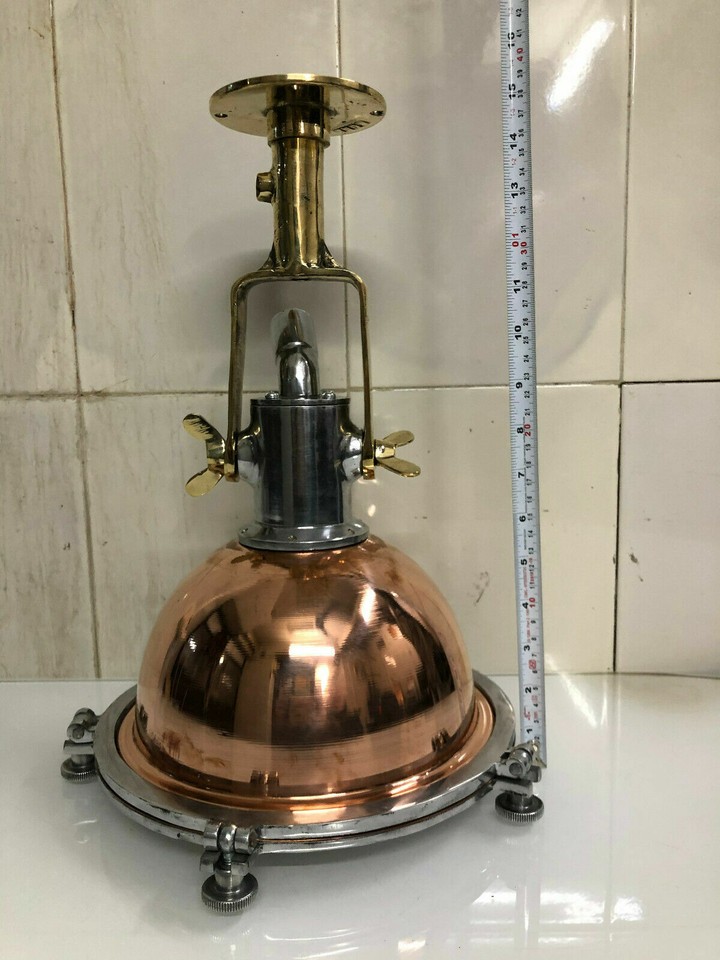 Nautical New Aluminum Brass & Copper Smooth Cargo Pendant ship Ceiling ...