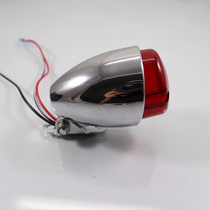 Motorcycle LED Brake Running Tail Light For Cafe Racer Bobber Cruiser ...