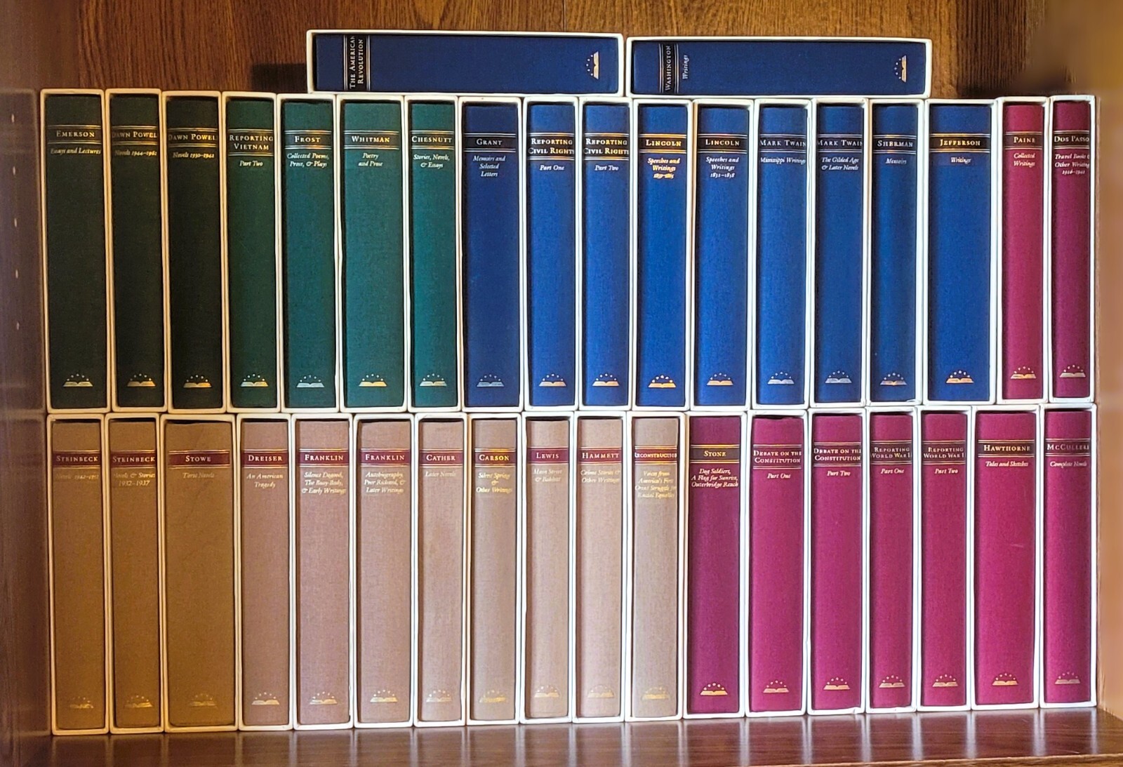 Lot of 38 Library of America Books Classics w/ Slipcase | eBay