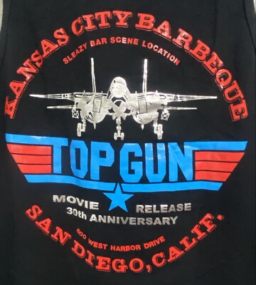 30th Anniversary Movie Release / Top Gun Tank Top Size M - 80's Jet ...