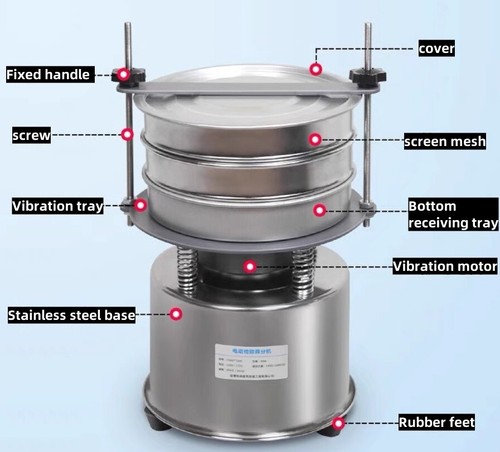 Lab sieve vibration inspection sieve electric sieve shaker 20cm 110V ...