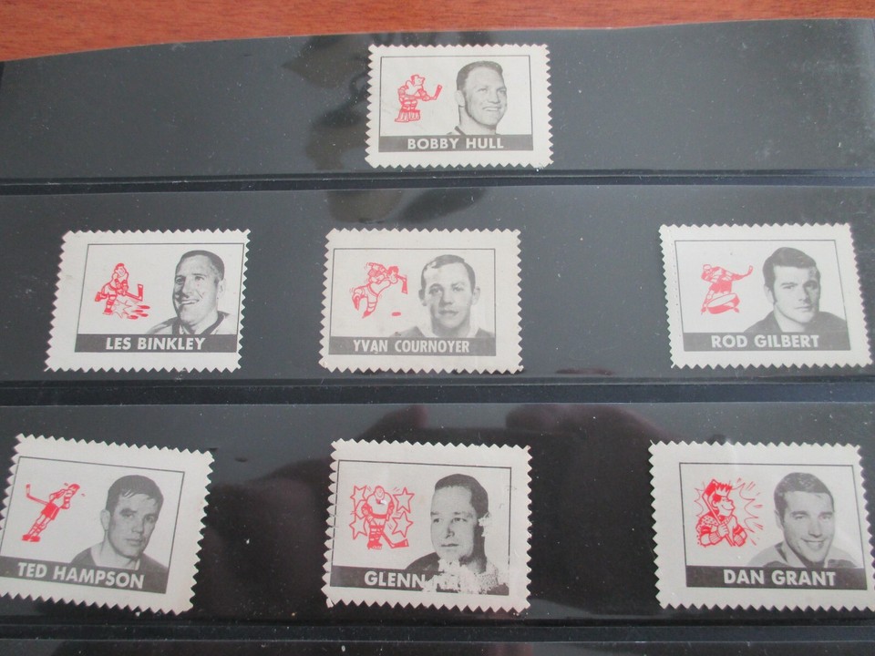 Vintage 1969-70 OPC O Pee Chee Lot of 16 NHL Star Stamps Hull, Esposito ...