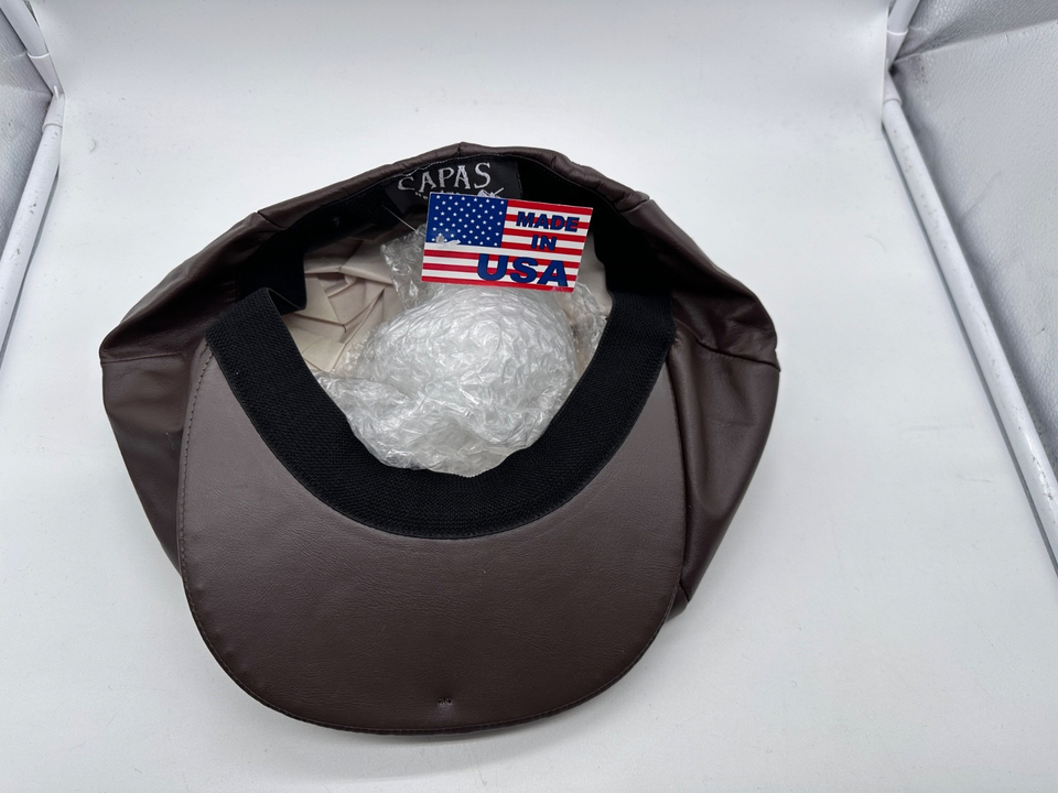 New With Tag CAPAS Big Apple Men's LEATHER Cap One Size Fits All Made ...