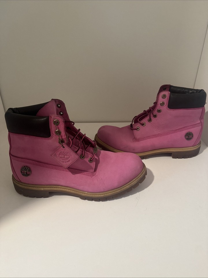 Pink Timberlands Susan G Komen edition Breast Cancer Awareness Mens 12 ...