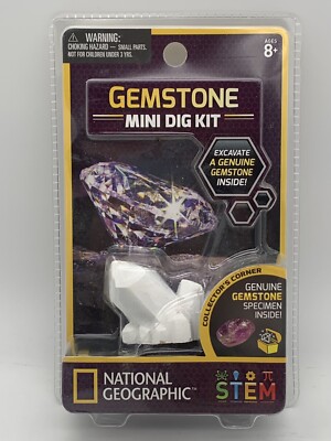 National Geographic Gemstone Mini Dig Kit Find a Genuine Gemstone STEM ...
