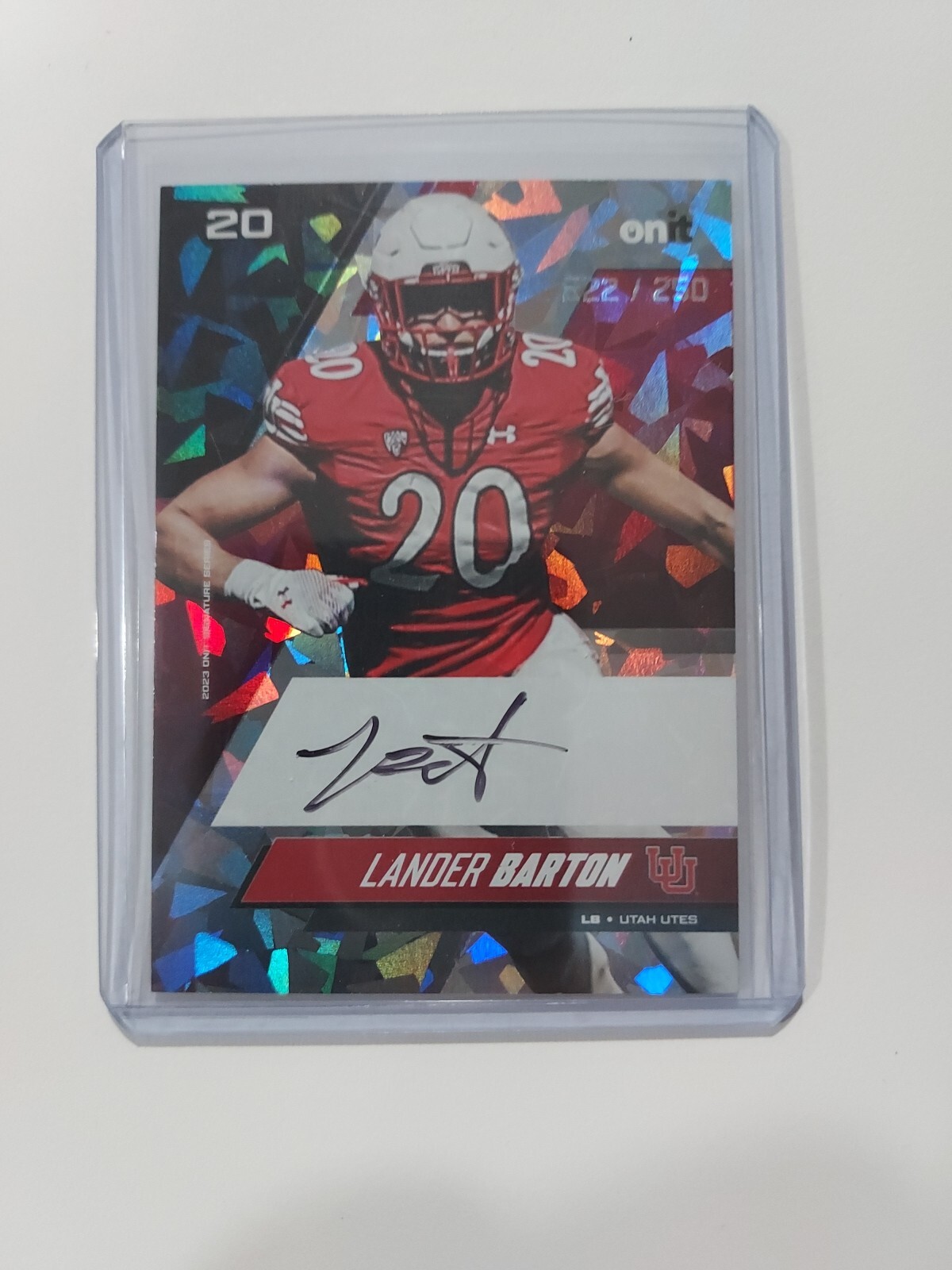 2023 ONIT - On-Card AUTO - Lander Barton 222/250 Utah Utes | eBay