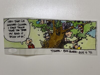 Bud Blake Comic Strip Tiger Signed Autograph Art Sketch PSA DNA j2f1c ...