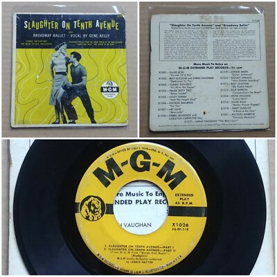 GENE KELLY Slaughter On Tenth Avenue 45 7" POP VOCAL Record Vinyl ...