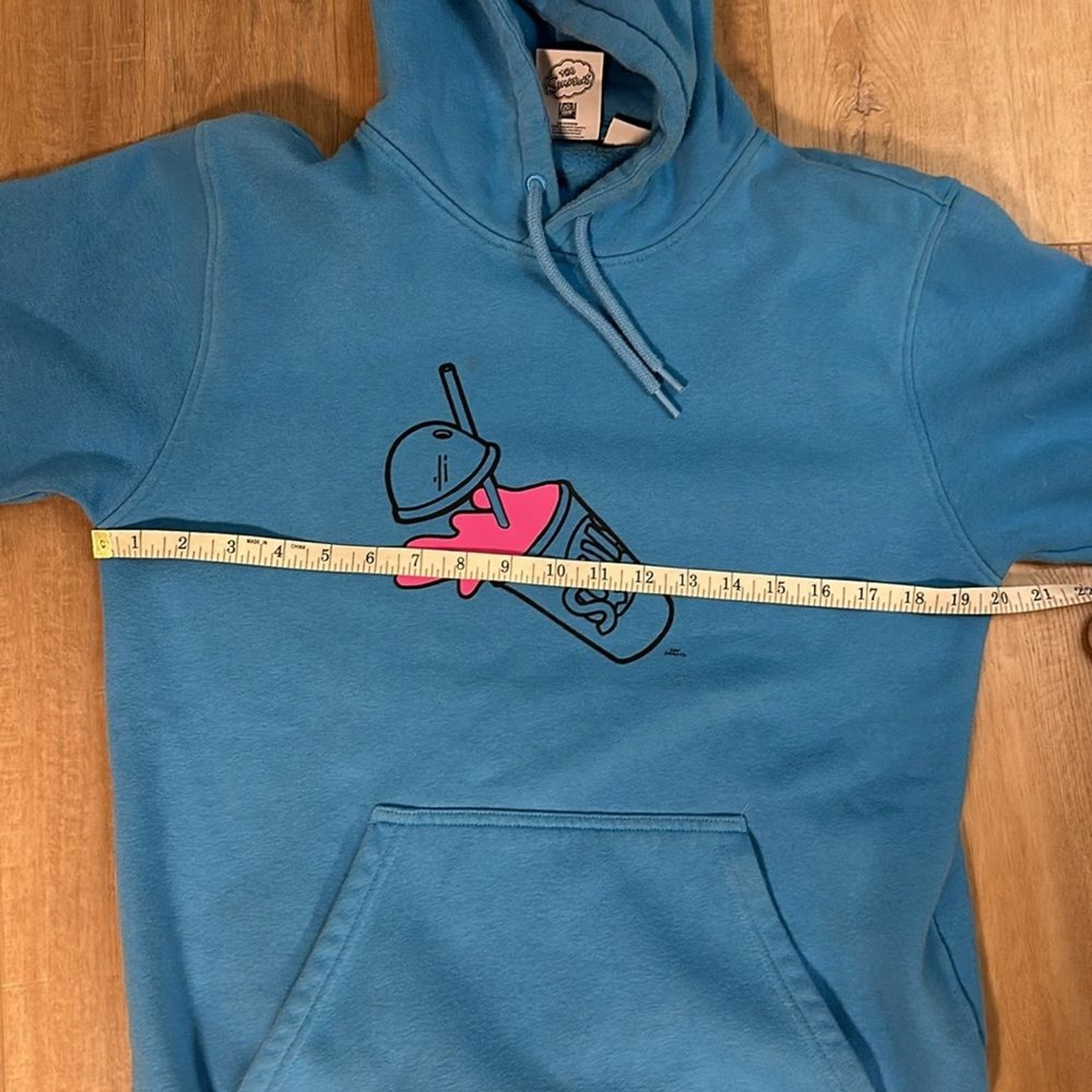 Adidas X The Simpsons Squishee men’s blue hoodie size… - Gem