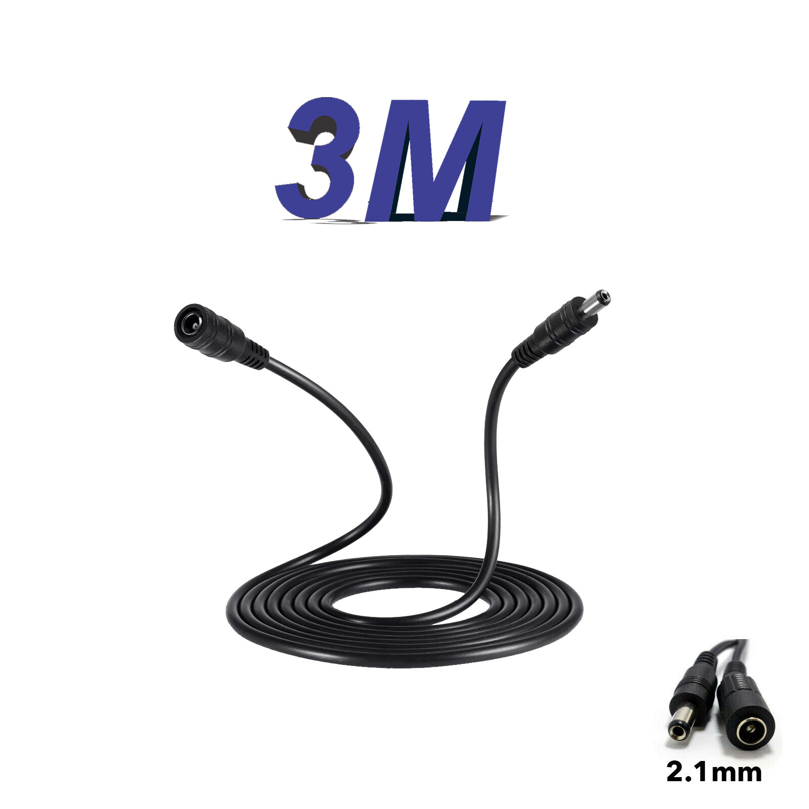 CCTV Power Supply Extension Cable 12V DC 5.5 x 2.1mm LEAD for CAMERA ...