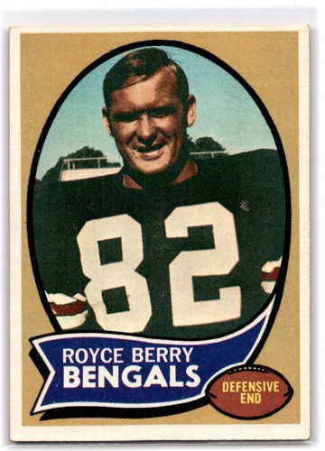 1970 Topps Royce Berry RC Cincinnati Bengals #86 | eBay
