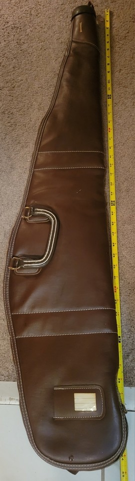 Rare Vintage 1960's Browning Leather Gun Bag 44 Inches Length 9 Inches ...