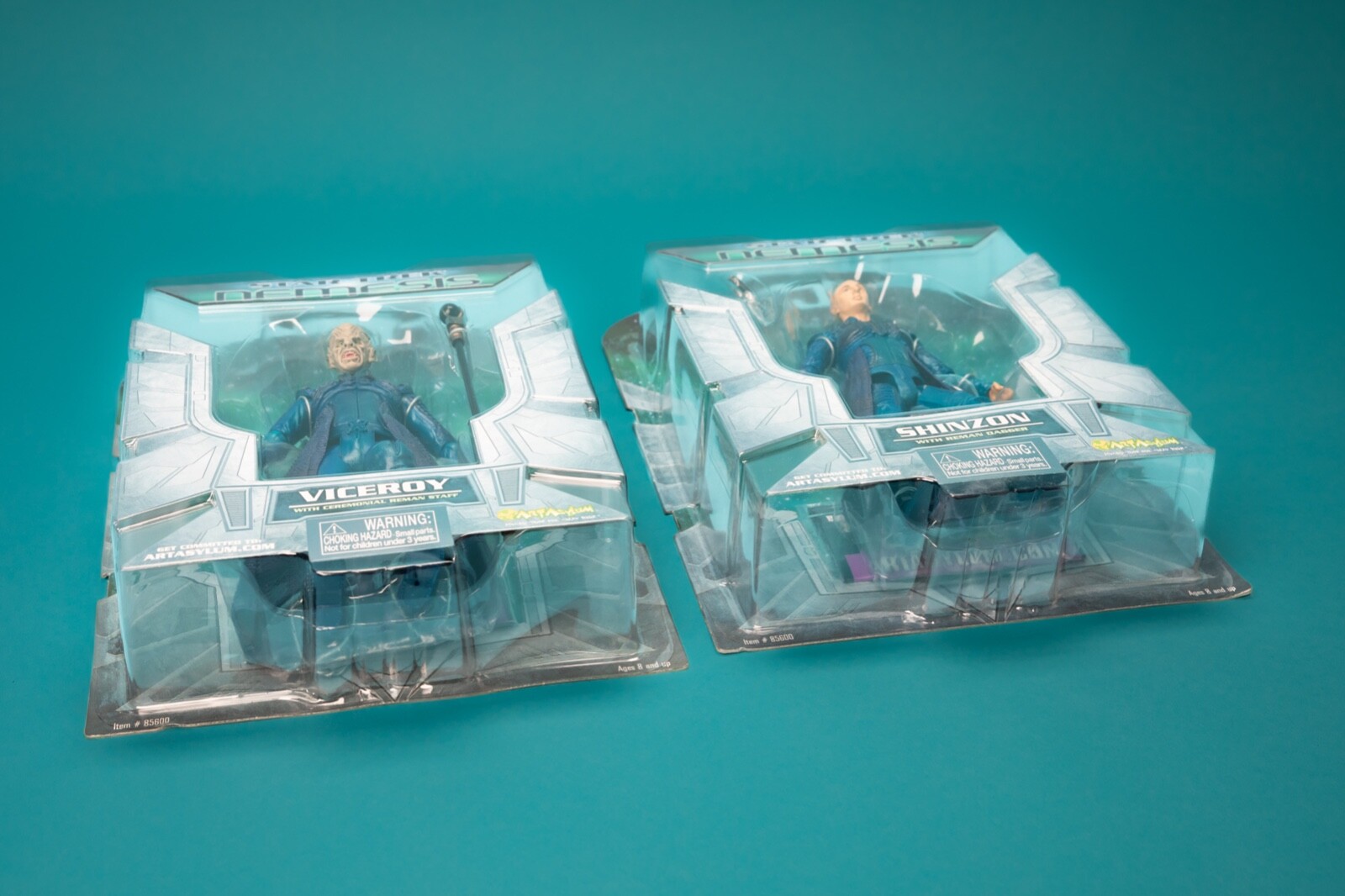 STAR TREK Nemesis SHINZON & VICEROY - 2 Figure Set - 2002 Art Asylum | eBay