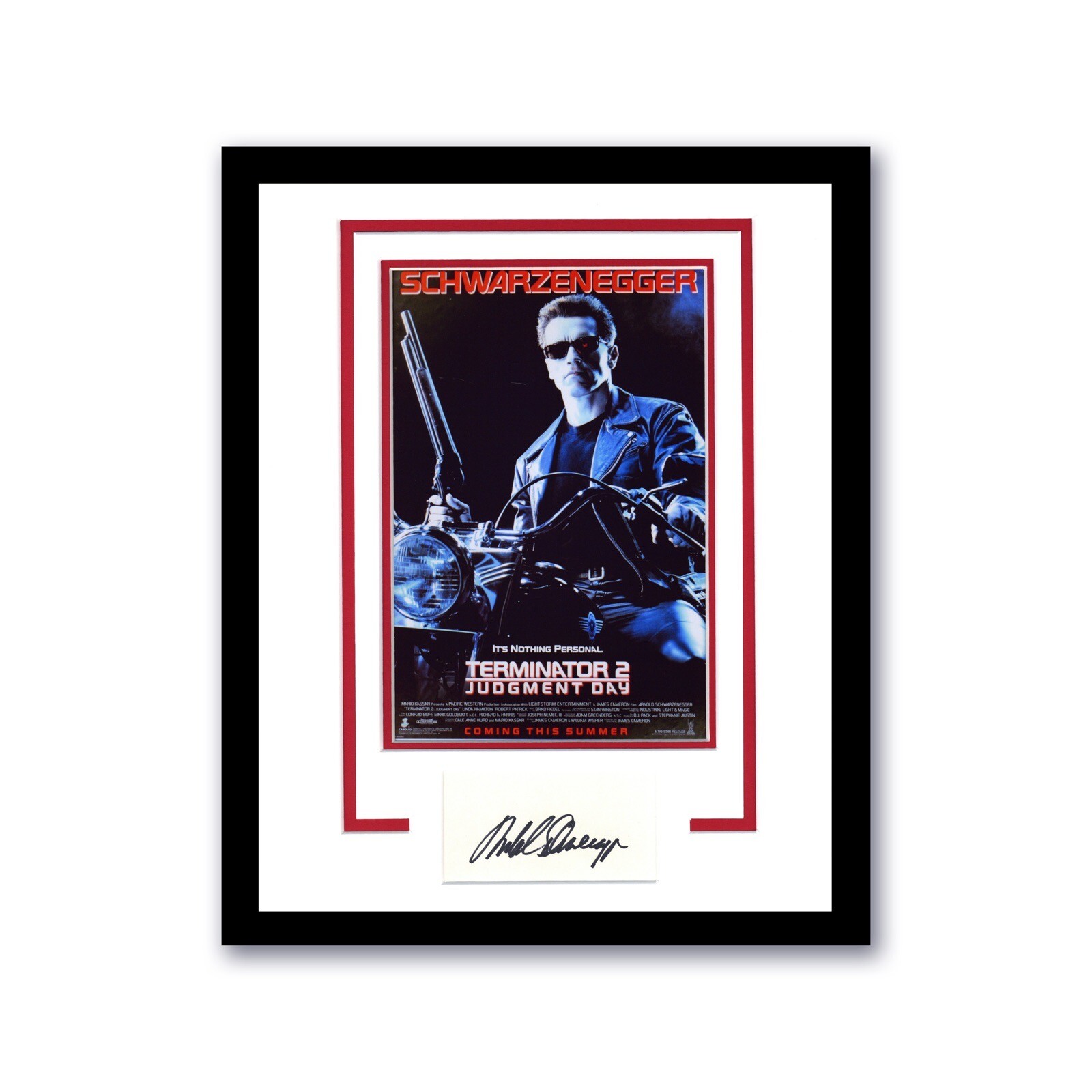 ARNOLD SCHWARZENEGGER SIGNED AUTOGRAPH FRAMED 11x14 DISPLAY ACOA THE ...