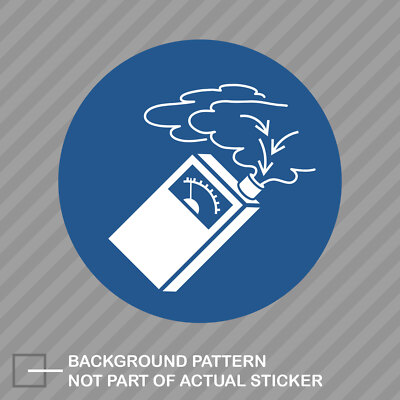 M048 Use Gas Detector Sticker Decal Vinyl iso 7010 mandatory sign ...