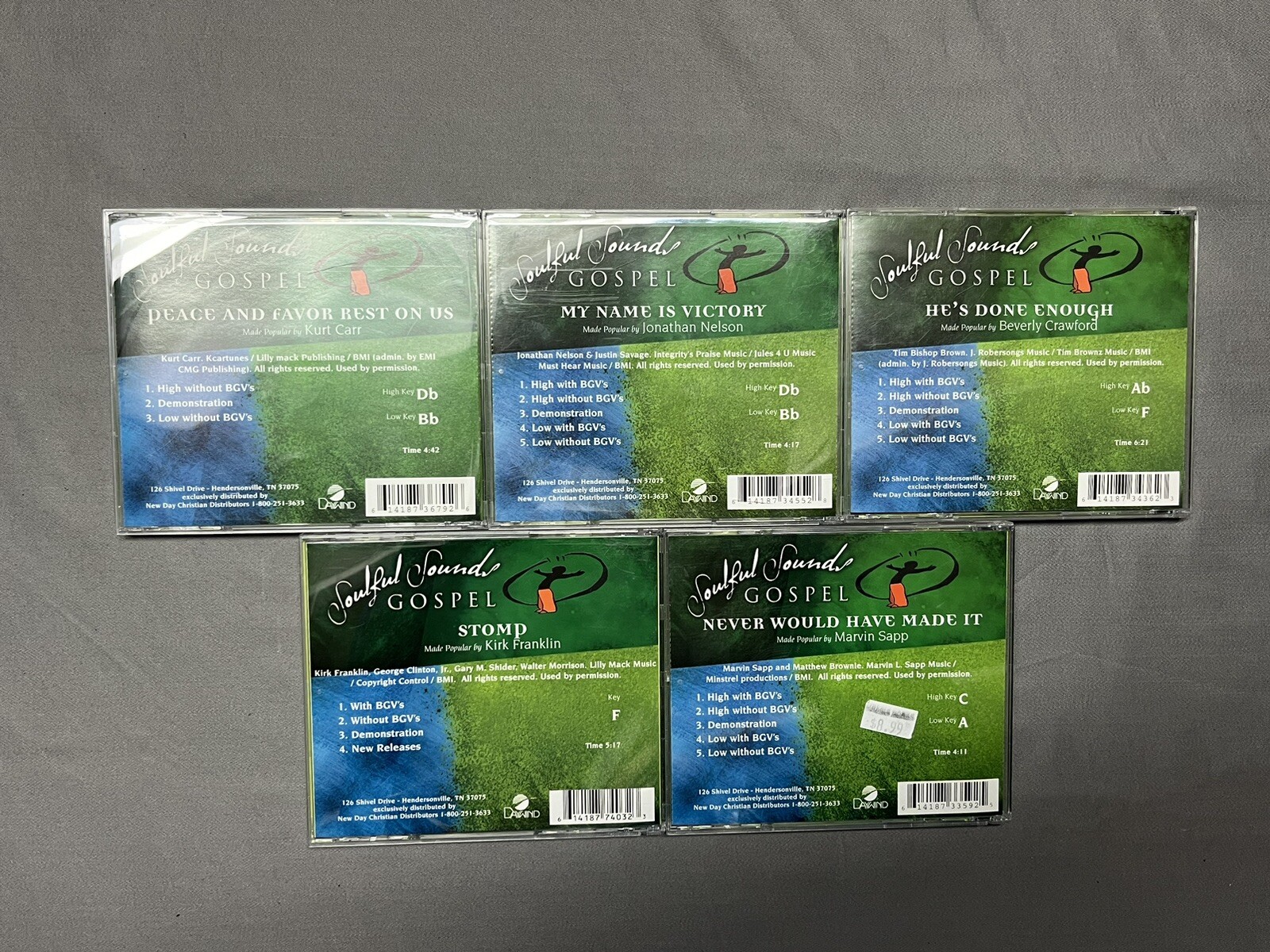 Lot of 5 Soulful Sounds Gospel CDs Daywind | eBay