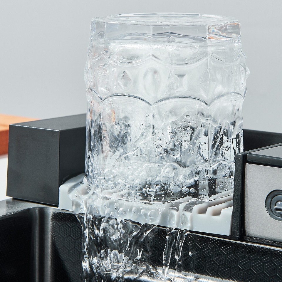 Flying Rain Stainless Steel Waterfall Kitchen Sink with Pull Down ...