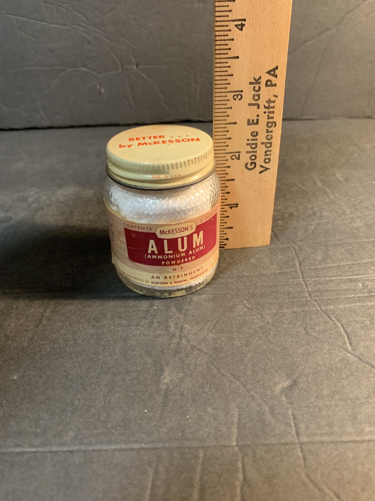 Vintage Unused 2oz McKesson’s Alum (Ammonium Alum) Powdered an ...