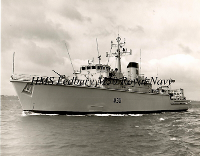 Original photograph HMS Ledbury M30 - Hunt class/Royal navy 1980's | eBay