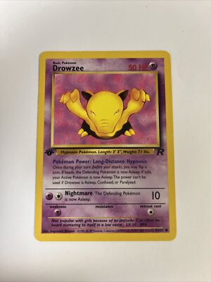 Pokemon Card 1st Edition Drowzee 54/82 Team Rocket | eBay