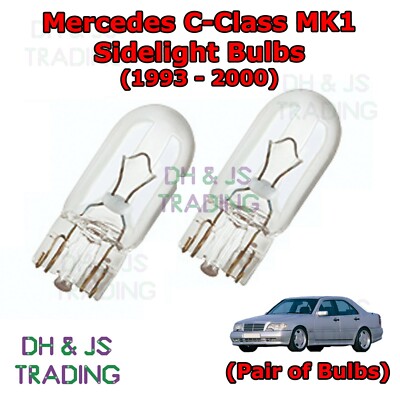 Fits Mercedes C Class Front Sidelights Park Lights Side Light Bulbs MK1 ...