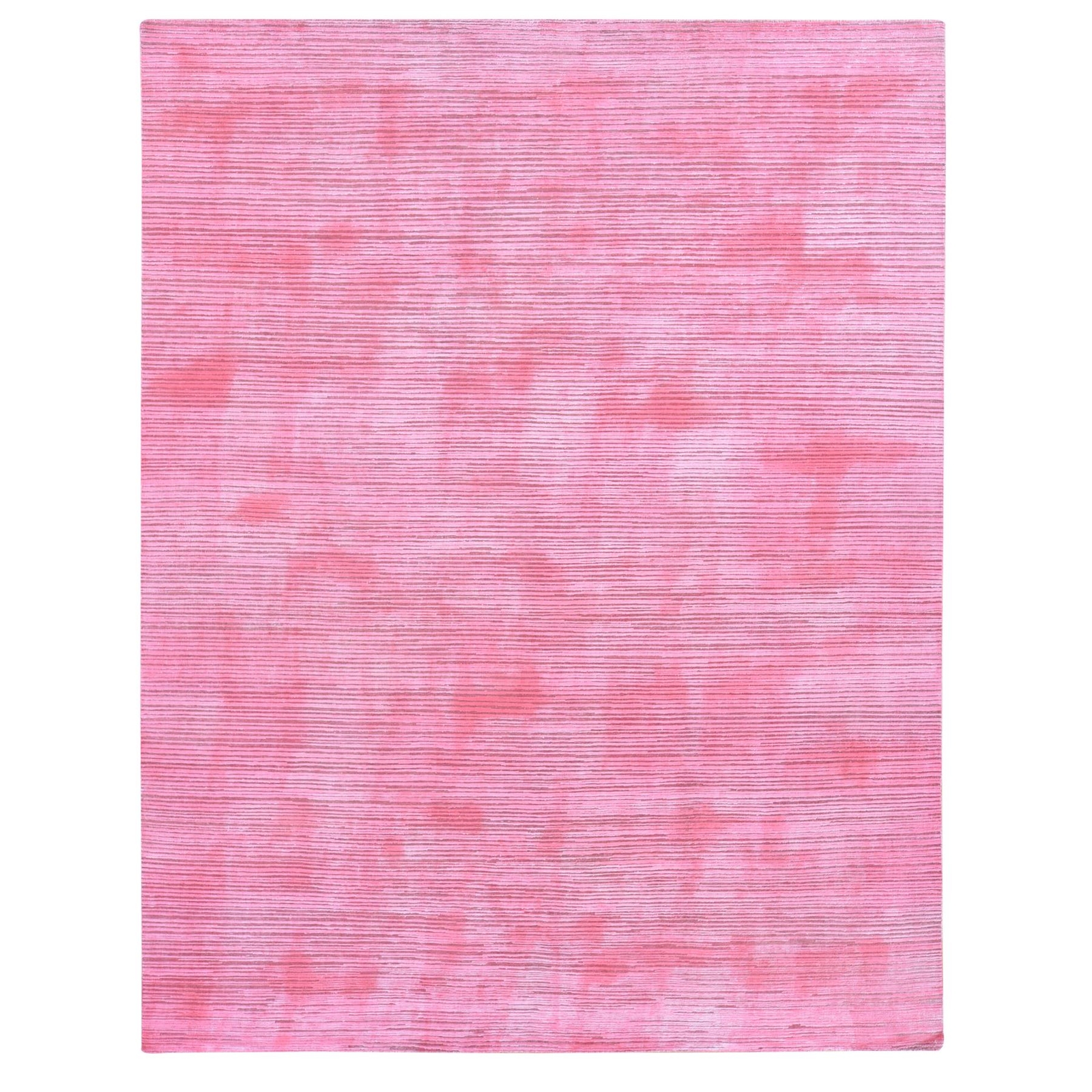 9'1"x11'10" Pink Overdyed Wool Hand Knotted Modern Design Rug R80628 | eBay