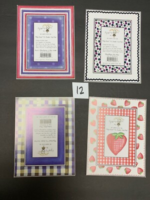 SET OF 4 MY MIND'S EYE FLIP OVER FRAME UPS 8 REVERSIBLE FRAMES PLAID ...