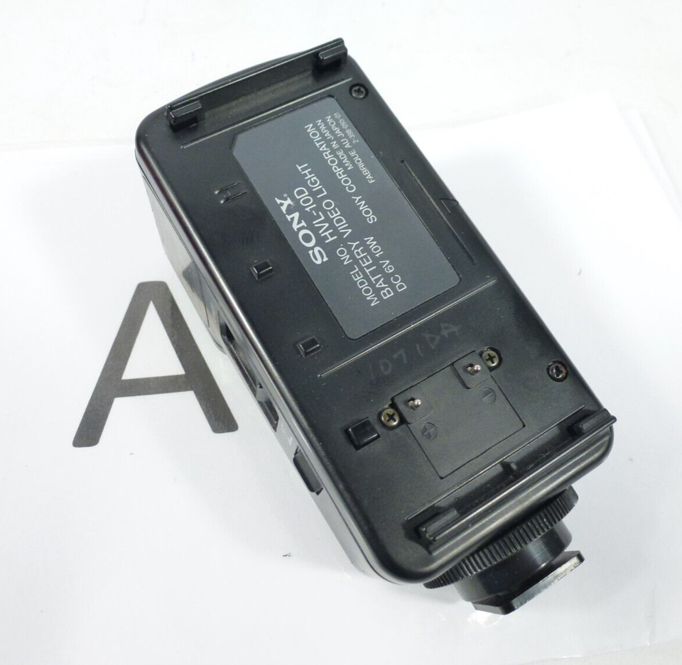 Sony HVL-10D Video Camera Light refm | eBay