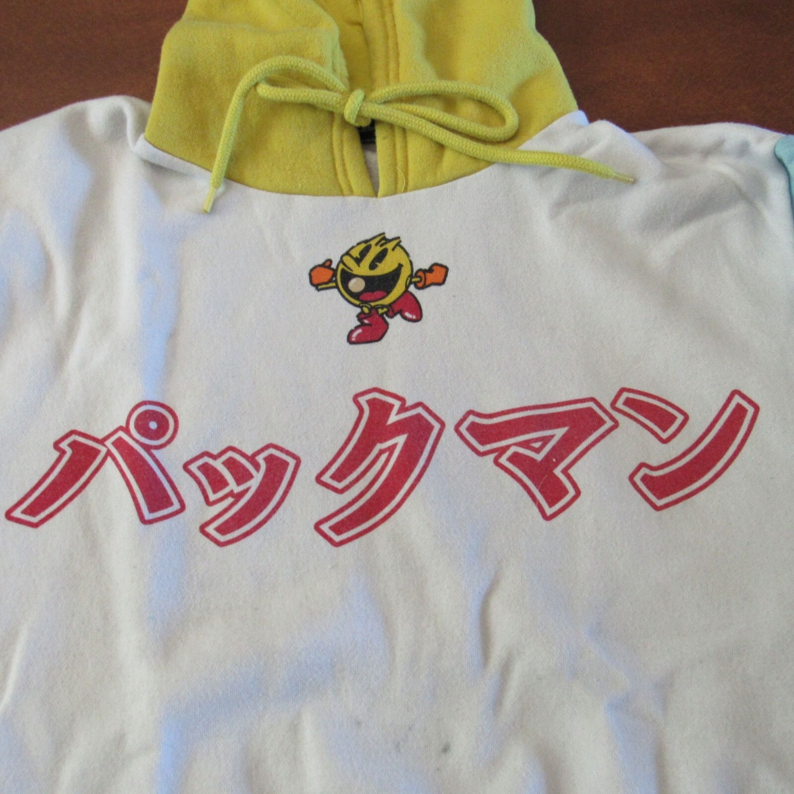 Vintage Pacman Hoodie Sweatshirt Bandia Namco Entertainment Size Medium ...