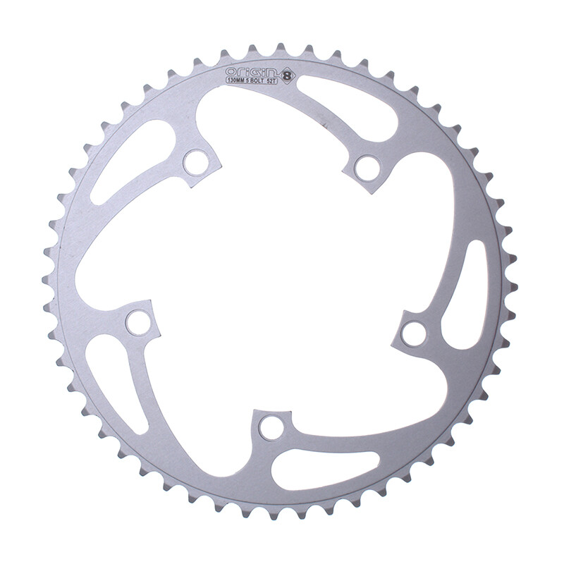ORIGIN8 Alloy Blade130mm 5-bolt 52T 6061-T6 Silver Chainring | eBay