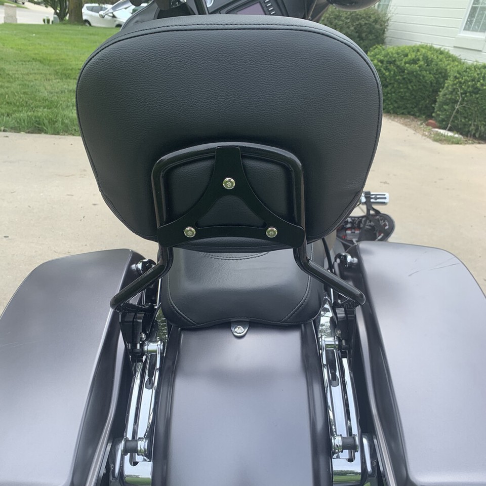 For 14-23 Harley Touring Quick Release Backrest Sissy Bar / Docking ...