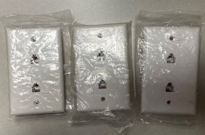 Unbranded Dual Telephone Line Jack Faceplate | eBay