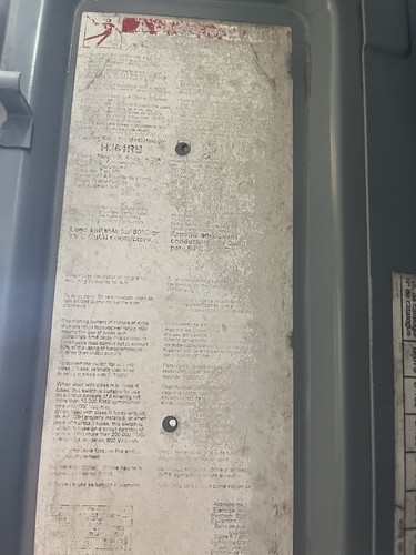 Square D Model: H361RB Safety Switch- B 573 | eBay