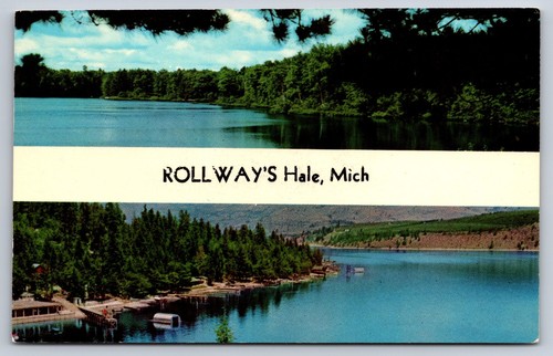 Rollways Hale Michigan River Postcard | eBay