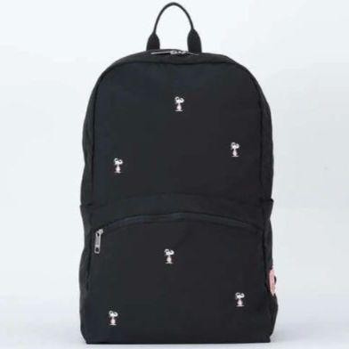 Hemmings x Peanuts Joe Cool Embroidered Black Backpack with Pouch New ...