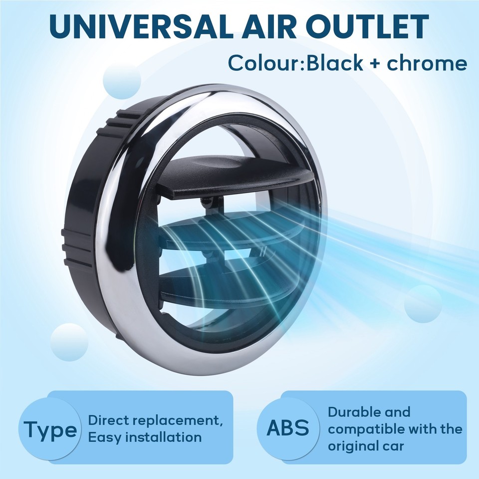 Knob 75MM A/C Air Conditioning Outlet Vent (Φ 87 / 75/22mm) for RV Bus ...