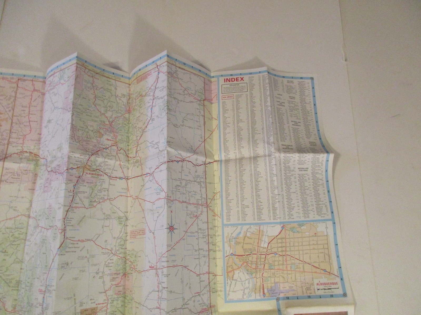 1989 AAA Arizona & New Mexico State Travel Road Map | eBay