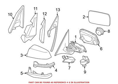 For BMW Genuine Door Mirror Trim Ring Front Right 51167308644 | eBay