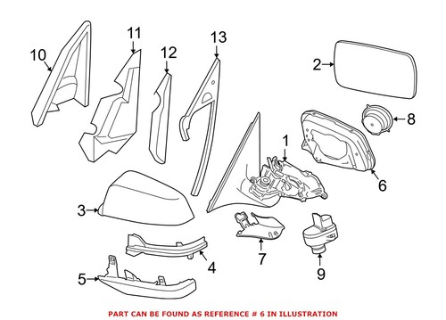 For BMW Genuine Door Mirror Trim Ring Front Right 51167308644 | eBay