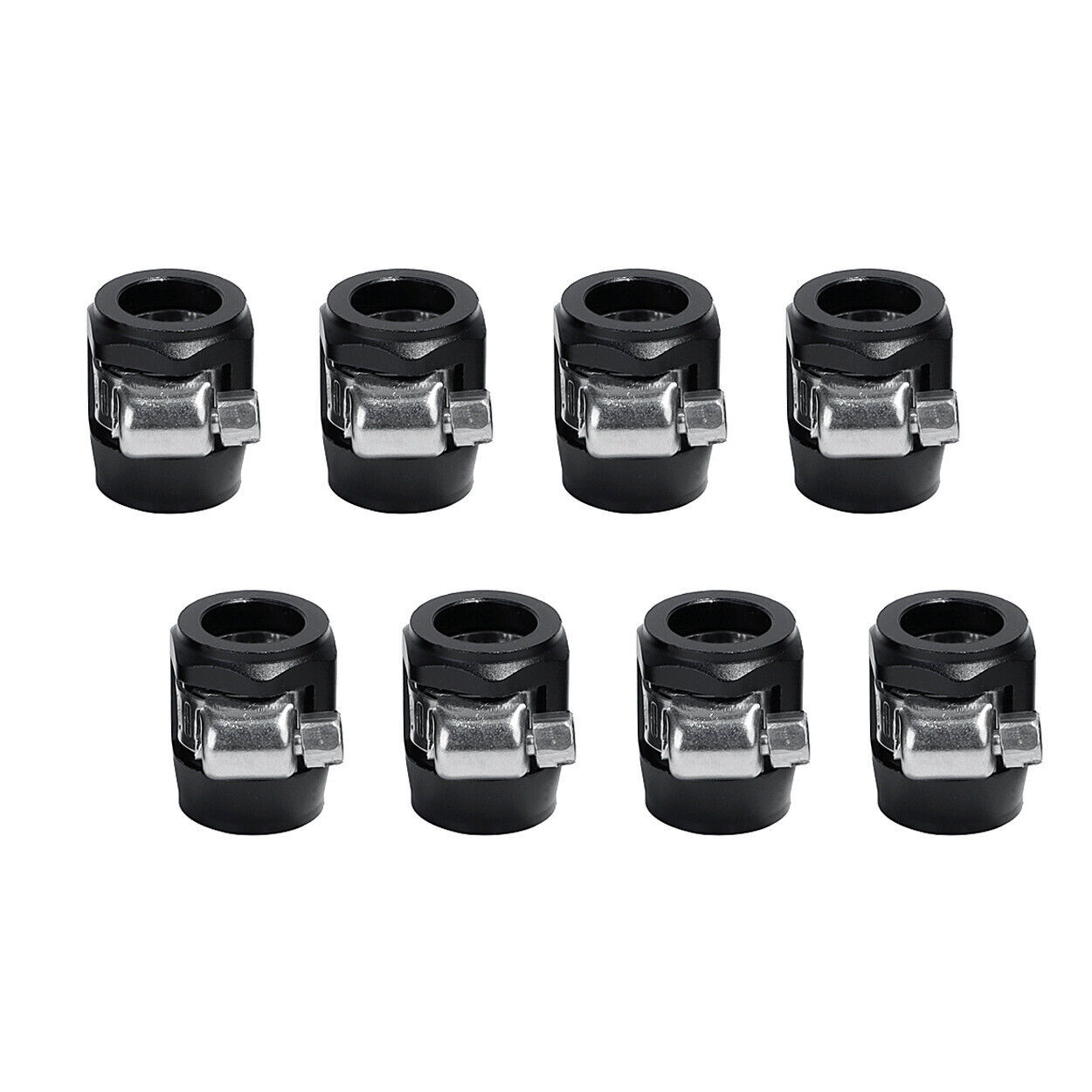 Flexible Rubber Hose Clamps Connector 6AN 8AN 10AN Fits Fuel Gas Oil ...