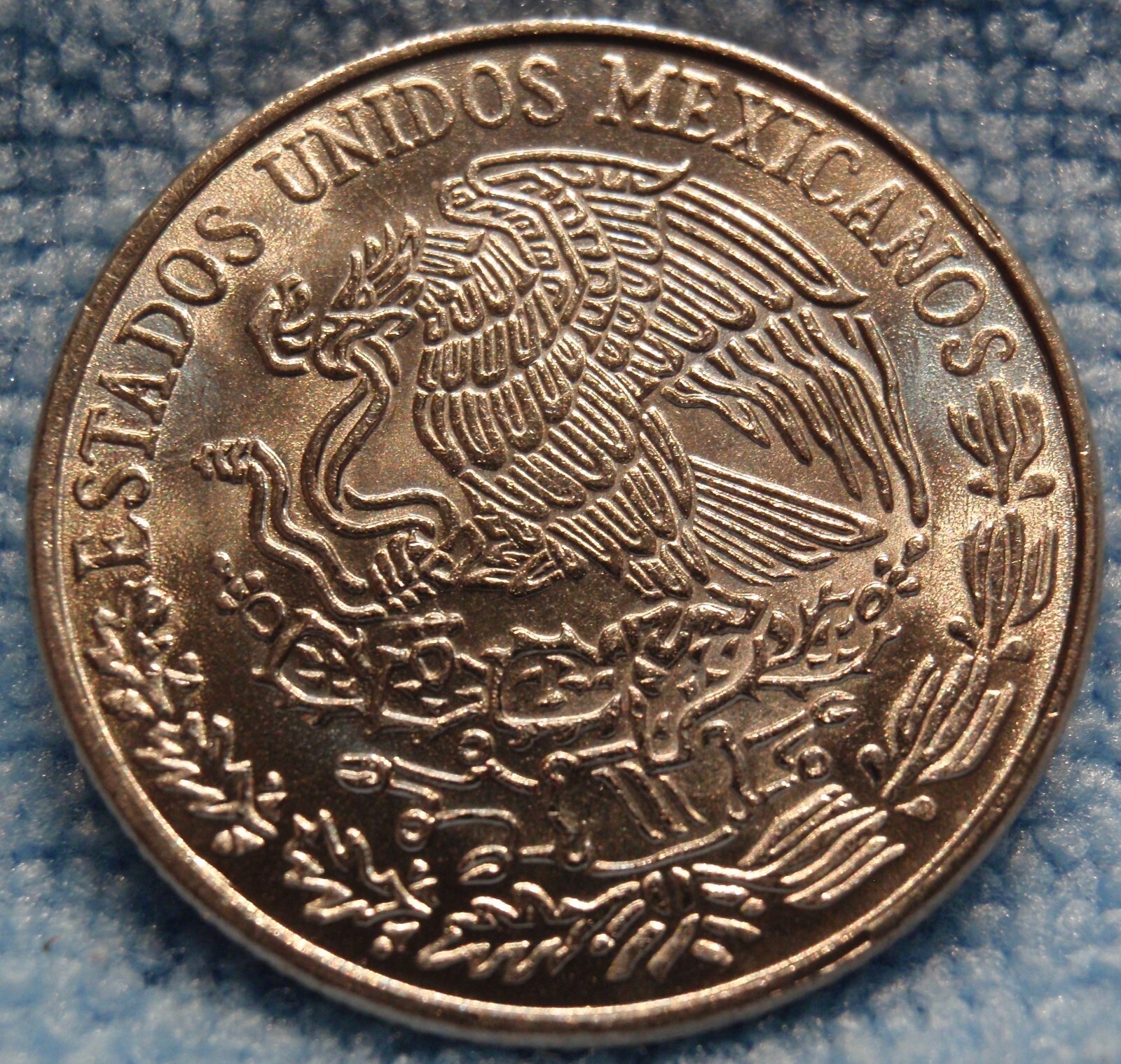 GEM BU Mexico 1975 50 CENTAVOS Coin Aztec Emperor Cuauhtemoc w/out Dots ...