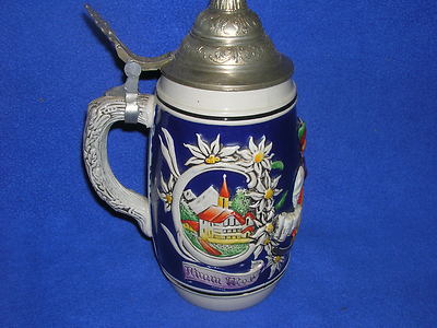 GERZ German stein, lidded, 9" - MIMM MAB, 3695, SEIT 1862 | eBay