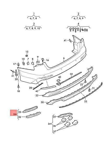 AUDI A6 Trim Left Genuine 4K0807811A3Q7 | eBay