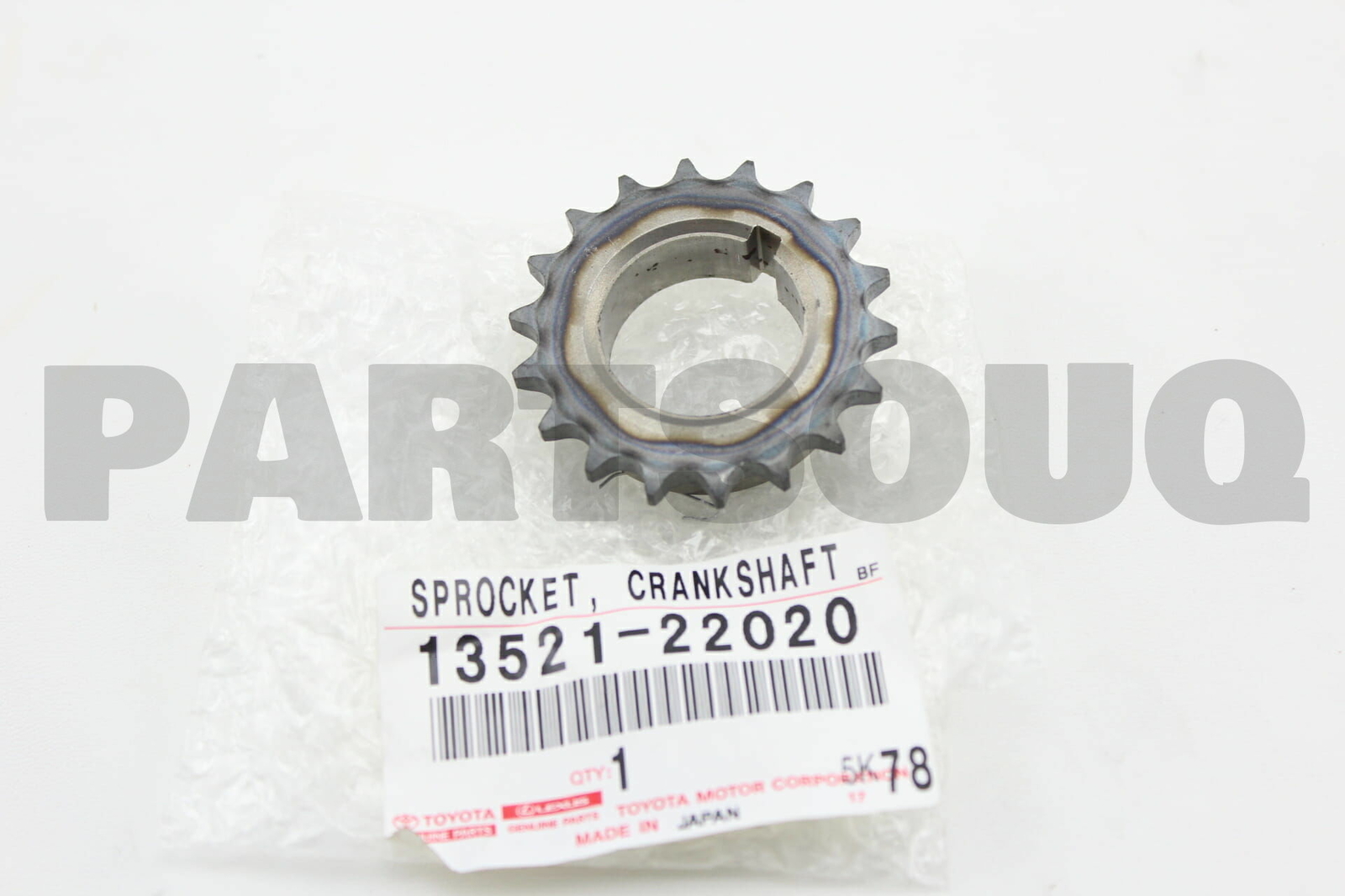 1352122020 Genuine Toyota GEAR OR SPROCKET, CRANKSHAFT TIMING 13521 ...