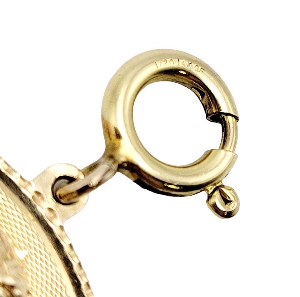 Pendant Polished Gold Moses & The Commandments Medallion 2 1/8" Long 1 ...