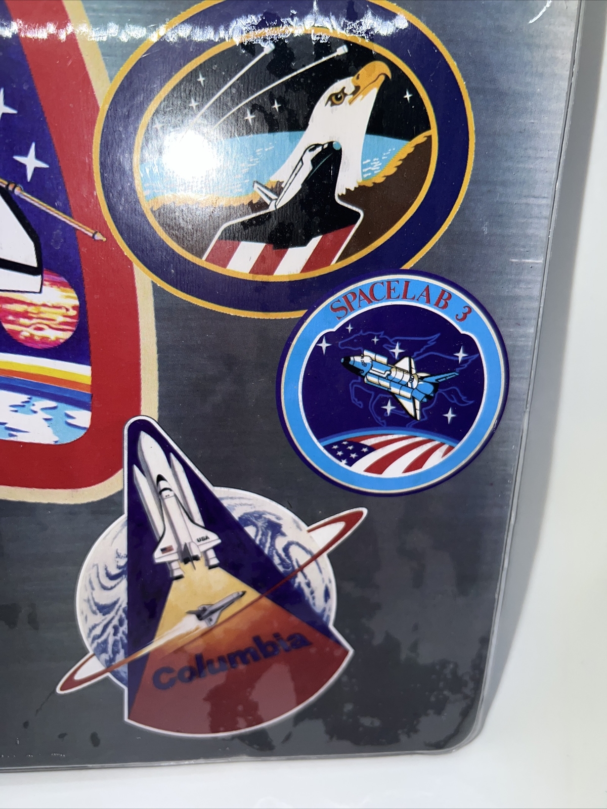 NASA 3 Ring Binder & Folder School Challenger Columbia Skylab 3 Apollo ...