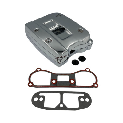 360 TWIN CHROME ROCKER COVER HARLEY DAVIDSON 1981-1999 FX, FL, FLH, FLT ...