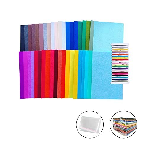 Stiff Felt Sheets 8 x12 inches Felt Fabric for Embroidery Handwork 40 ...