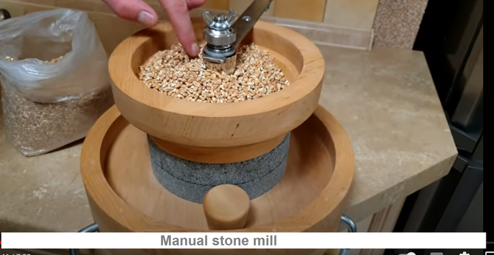 Granite Manual Grinding Stone Mill Grinder Flour Mill Millstone new | eBay
