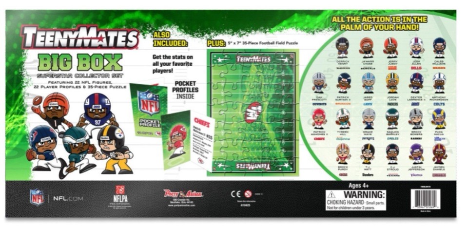 2025 NFL TeenyMates BIG BOX Football Exclusive Superstar Collector Gift ...